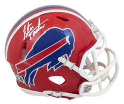 Bills Steve Tasker Authentic Signed 87-01 Throwback Speed Mini Helmet ...