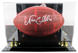 Browns Nick Chubb Signed Wilson "The Duke" Team Showcase Football W ...