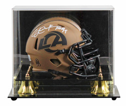 Rams Eric Dickerson "HOF 99" Signed STS II Speed Mini Helmet W/ Case ...