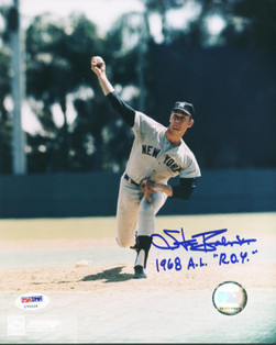 Yankees Stan Bahnsen '1968 Al Roy' Signed Authentic 8X10 Photo PSA/DNA ...