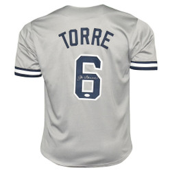 Joe Torre Signed New York Grey Baseball Jersey (JSA)