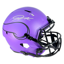 Jordan Addison Signed Minnesota Vikings Rave Full-Size Replica Football ...