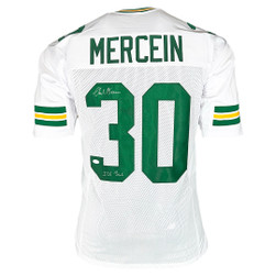 Chuck Mercein Signed Ice Bowl Inscription Green Bay White Football ...