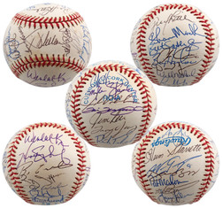 1997 Red Sox (35) Rice, Wakefield, Garciaparra Signed Oal Baseball BAS ...