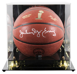 76ers Julius "Dr. J" Erving Signed Wilson Trophy Series Basketball W ...