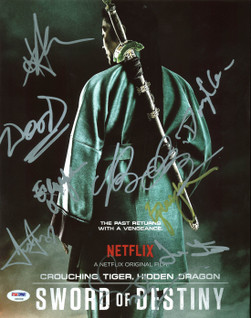 Sword Of Destiny Cast (8) Authentic Signed 11X14 Photo PSA/DNA #AB03300