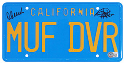 Cheech Marin & Tommy Chong Up in Smoke Signed MUF DVR License Plate BAS ...