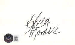 Greg Morris Mission: Impossible Authentic Signed 3x5 Index Card BAS # ...