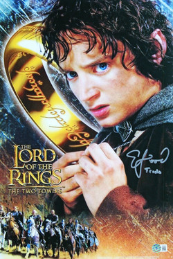 Elijah Wood LOTR The Two Towers "Frodo" Signed 12x18 Photo BAS Witness ...