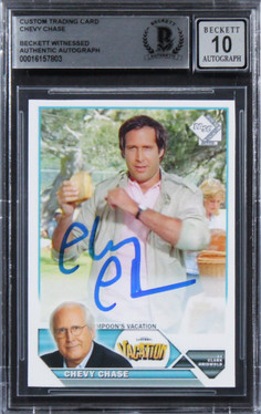 Chevy Chase Vacation Authentic Signed Custom Trading Card Auto 10! BAS ...