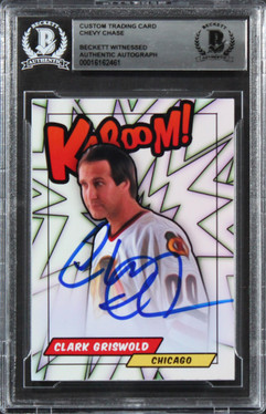 Chevy Chase Christmas Vacation Authentic Signed Custom Trading Card BAS ...