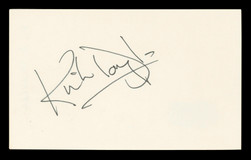 Kirk Douglas Spartacus Authentic Signed 3x5 Index Card Autographed BAS ...