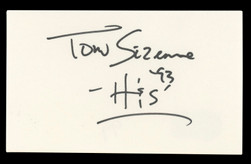 Tom Sizemore Saving Private Ryan Authentic Signed 3x5 Index Card BAS # ...