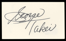 George Takei Star Trek: The Original Series Signed 3x5 Index Card BAS # ...