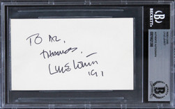 Lyle Lovett Singer "To Al Thomas 91" Authentic Signed 3x5 Index Card ...