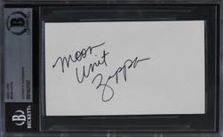Moon Unit Zappa European Vacation Authentic Signed 3x5 Index Card BAS ...