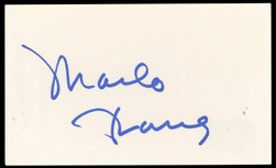 Marlo Thomas That Girl Authentic Signed 3x5 Index Card Autographed BAS ...