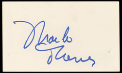 Marlo Thomas That Girl Authentic Signed 3x5 Index Card Autographed BAS ...