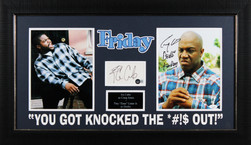 Ice Cube & Tommy Lister Jr. Friday Authentic Signed Framed Display BAS ...