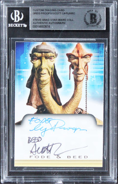 Greg Proops & Scott Capurro Star Wars 2x Insc Signed Custom Card BAS ...