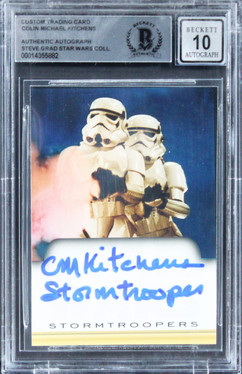 Colin Michael Kitchens Star Wars W/ Insc Signed Custom Card Auto 10 ...