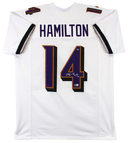 Kyle Hamilton Authentic Signed White Pro Style Jersey Autographed BAS ...