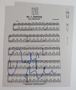 No. 1 Opening - Philip Glass (Signed Book)