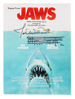 John Williams Signed Jaws Theme Music Sheet Booklet w/ Music Sketch BAS ...