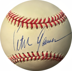 Peter Gammons Signed Ronl Rawlings Official National League Baseball ...
