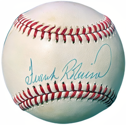 Frank Robinson Signed Roal Official American League Baseball Minor Tone ...