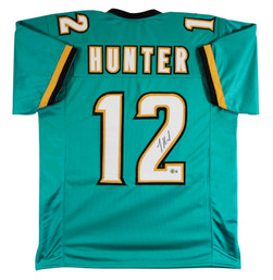Travis Hunter Authentic Signed Teal Alternate Pro Style Jersey BAS ...