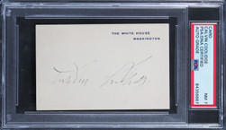 Calvin Coolidge Authentic Signed 2.75x4.25 White House Card Auto NM 7 ...
