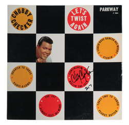 Let's Twist Again - Chubby Checker (AUTOGRAPHED VINYL)