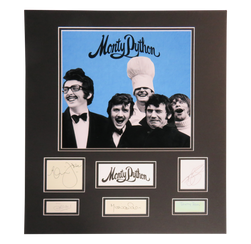 Monty Python Cast Signed Matted Display - John Cleese, Terry Jones ...