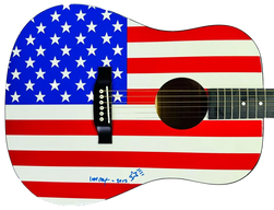 Peter Max Signed Custom Guitar | JSA Authenticated