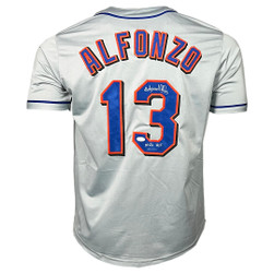Edgardo Alfonzo Signed "Mets HOF 2020" Inscription New York Grey ...