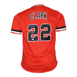 Jack Clark Autographed San Francisco Pro Style Throwback Baseball ...
