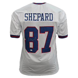 Sterling Shepard Autographed Pro Style Football Jersey White Color Rush ...