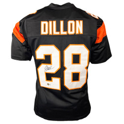 Corey Dillon Signed Cincinnati Black Football Jersey (Beckett)