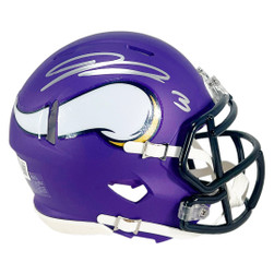 Jordan Addison Signed Minnesota Vikings Speed Mini Football Helmet ...