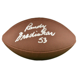 Randy Gradishar Signed Wilson Official NFL Replica Football (JSA)