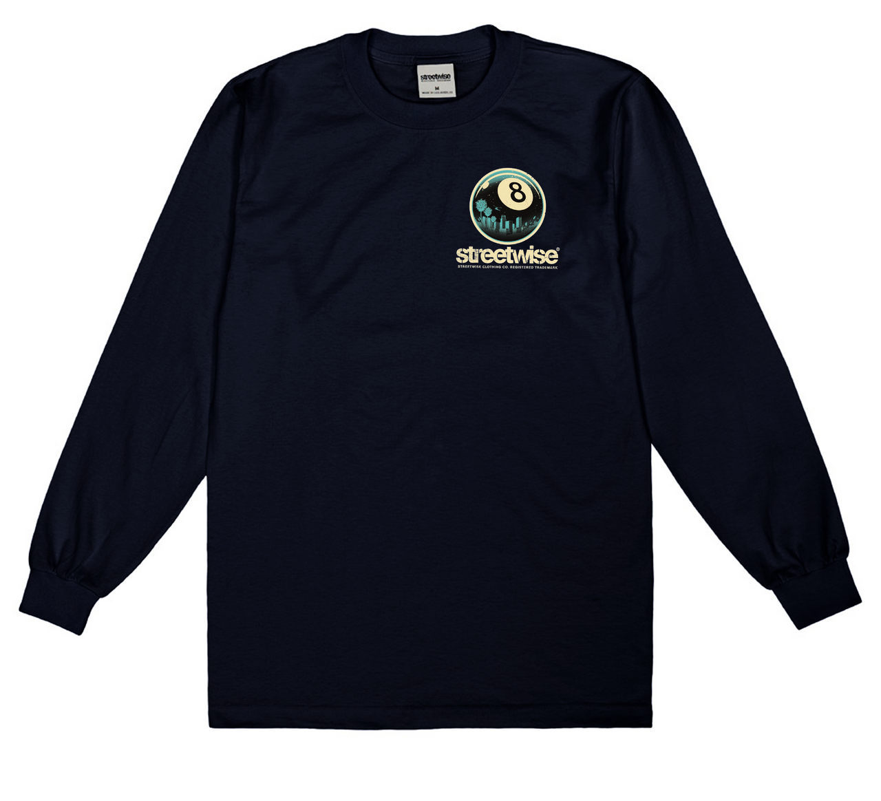 Streetwise Pool Shark Men's Long Sleeve T-Shirt | West Coast Republic