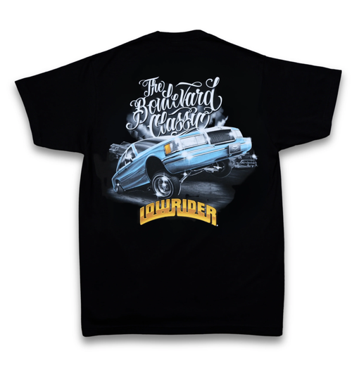 Lowrider Blvd Classic Black T-Shirt | Official Lowrider Clothing