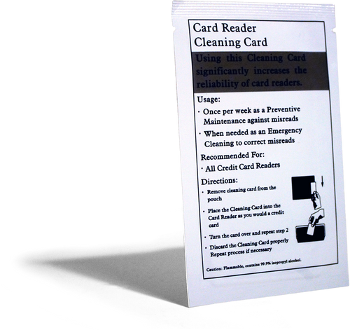 Credit Card Supplies - Card Reader Cleaning Cards - ThermalRoll.com