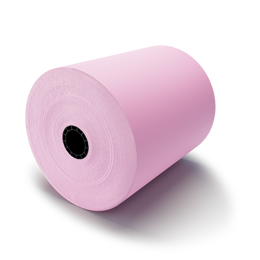 3 1/8" x 230' Pink Thermal Receipt Paper Rolls (50 Rolls)