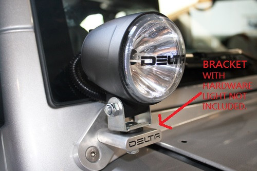 Delta Tech Brand Billet Aluminum Windshield T-Bracket Set Jeep Wrangler ...