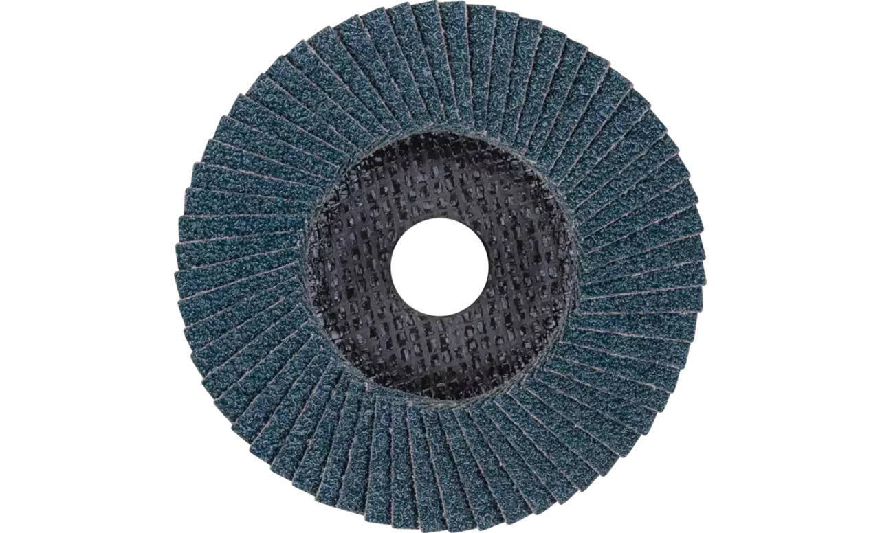 PFERD 62181 Polifan Flap Disc | 7/8" Arbor Hole | 5" Diameter | Zirconia Alumina 36 Grit | Type ...