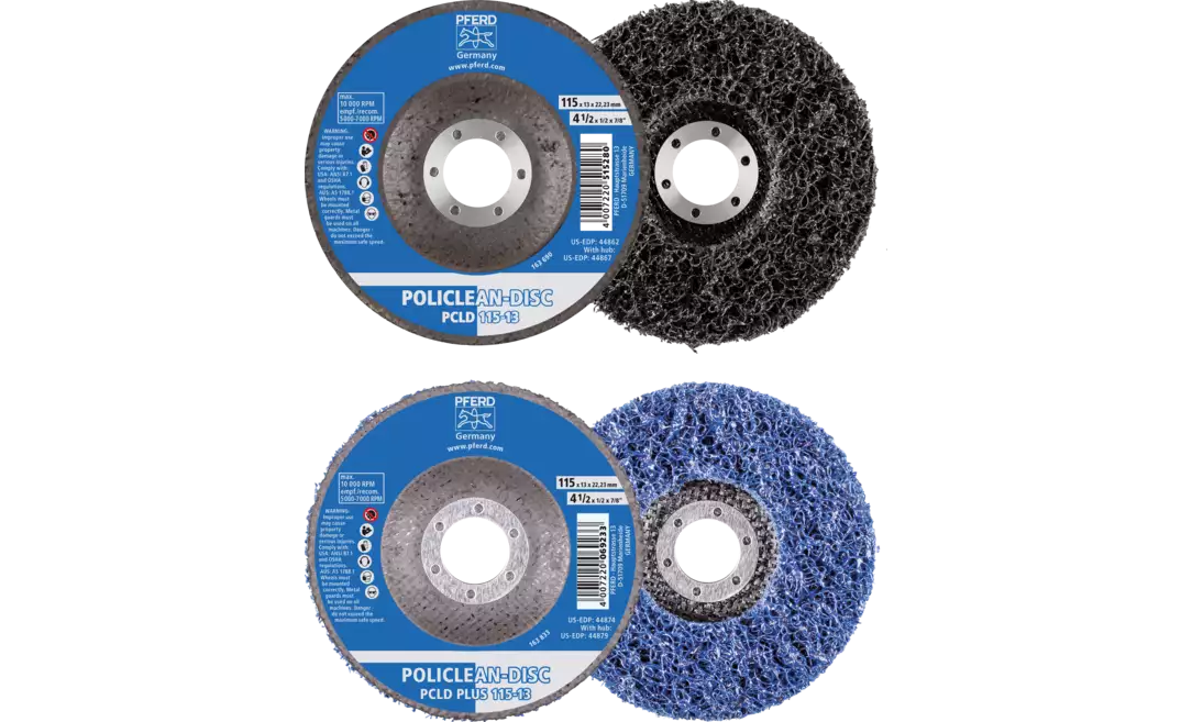 Pferd 44875 5" x 1/2" Non Woven Policlean Plus Disc | 10,000 Max. RPM ...