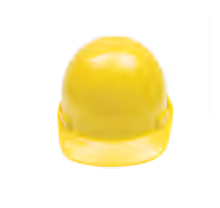 ArcOne HH-T1-YR Safety Slotted Hard Hat | Smooth Dome Type 1 | Chin Strap Ratchet Suspension ...