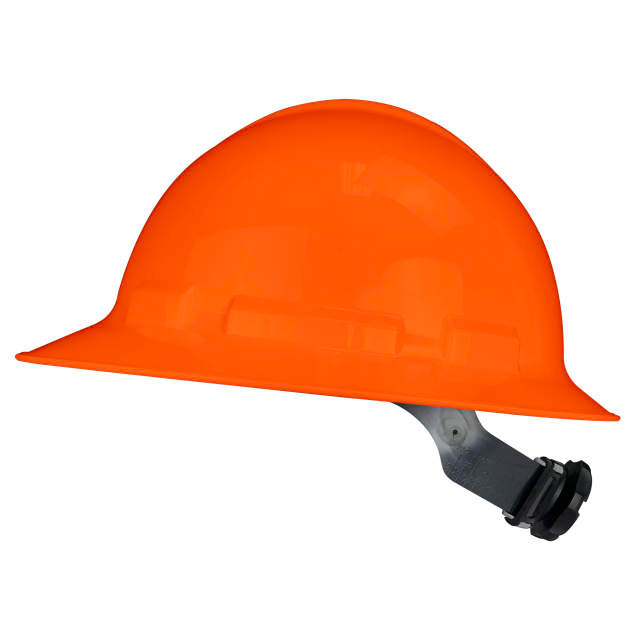Radians QHR4-ORANGE-HV Quartz Full Brim Hard Hat | 4 Point Crown Strap ...